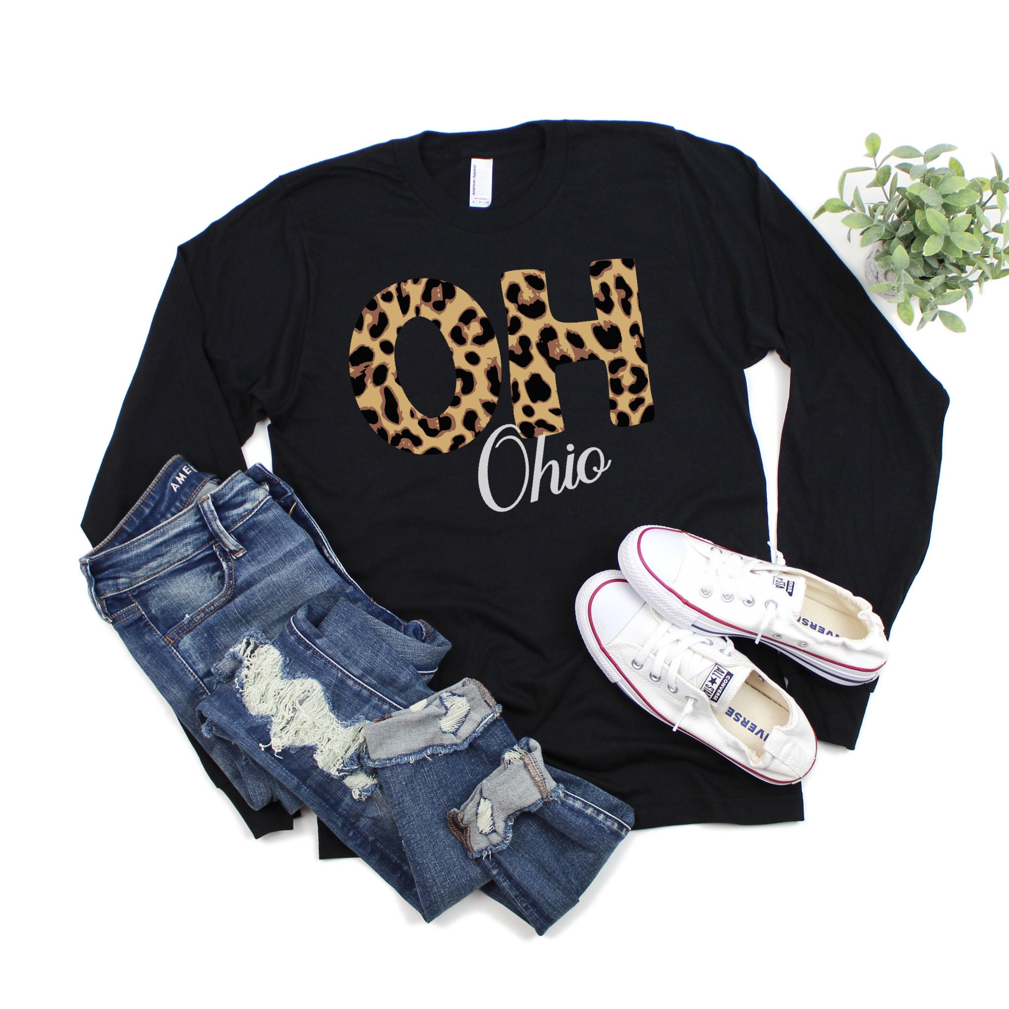 Ohio State Shirt Ohio Leopard Print Shirt Ohio Shirt Home - Etsy UK