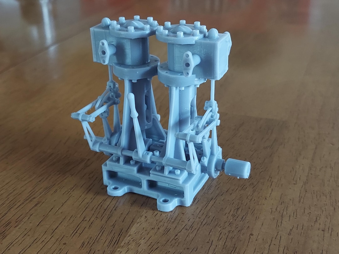 G Scale 3D Printed Vertical Two Cylinder Steam Engine With Reverser - Etsy