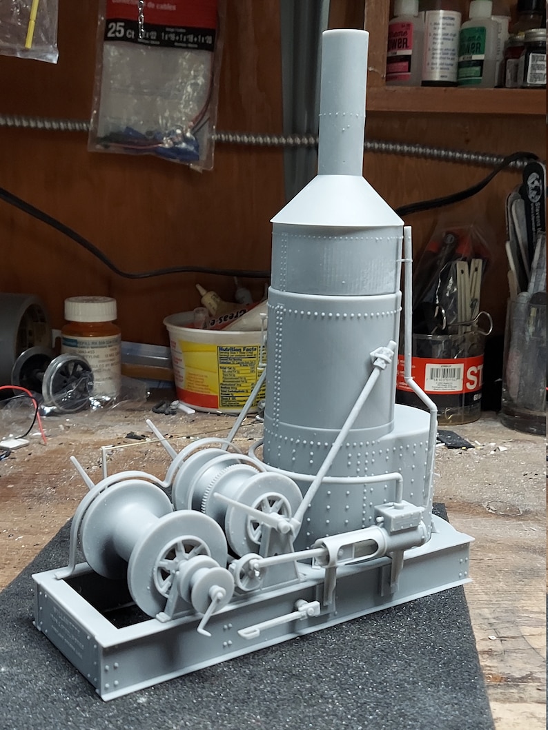 G Scale 3D Printed Willamette 3 Drum Steam Donkey Kit - Etsy