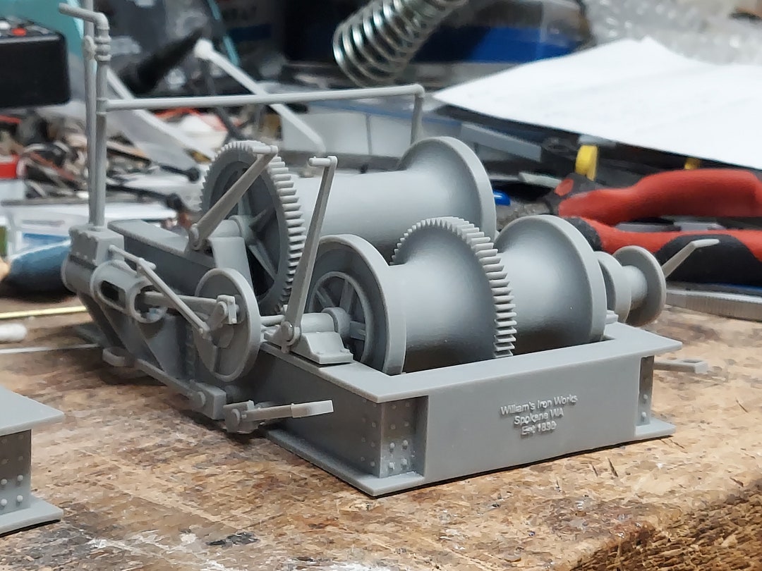 G Scale 3D Printed 3 Drum Steam Donkey "yarder Extension" Kit - Etsy