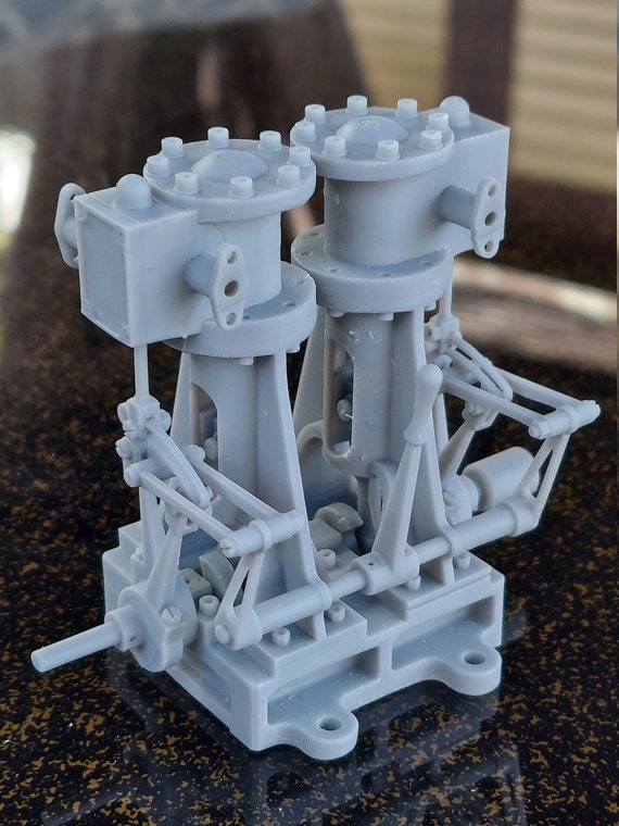 7/8ths 1:13.7 3D Printed Vertical Two Cylinder Steam Engine - Etsy