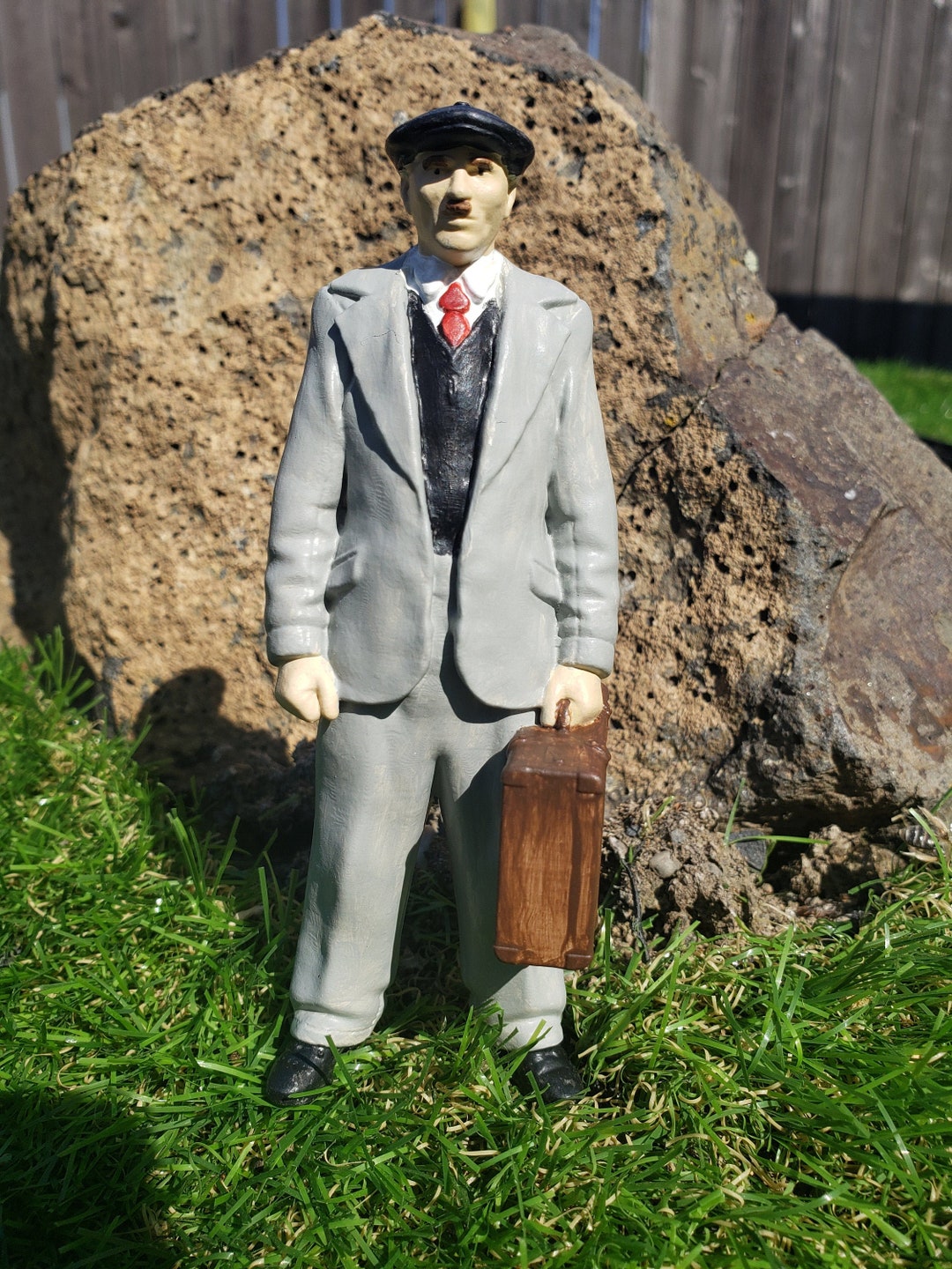 Unpainted 20.3 Scale Lifelike Model Man With Case Figure for G Scale ...