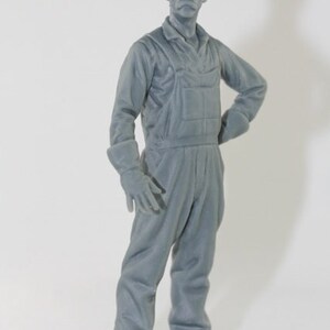 Unpainted Lifelike Model Train Engineer Figure, 7/8ths Scale for G ...