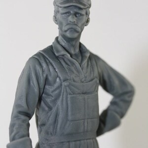 Unpainted Lifelike Model Train Engineer Figure, 7/8ths Scale for G ...
