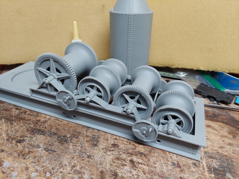 G Scale 3D Printed 6 Drum Steam Donkey "yarder" Kit - Etsy