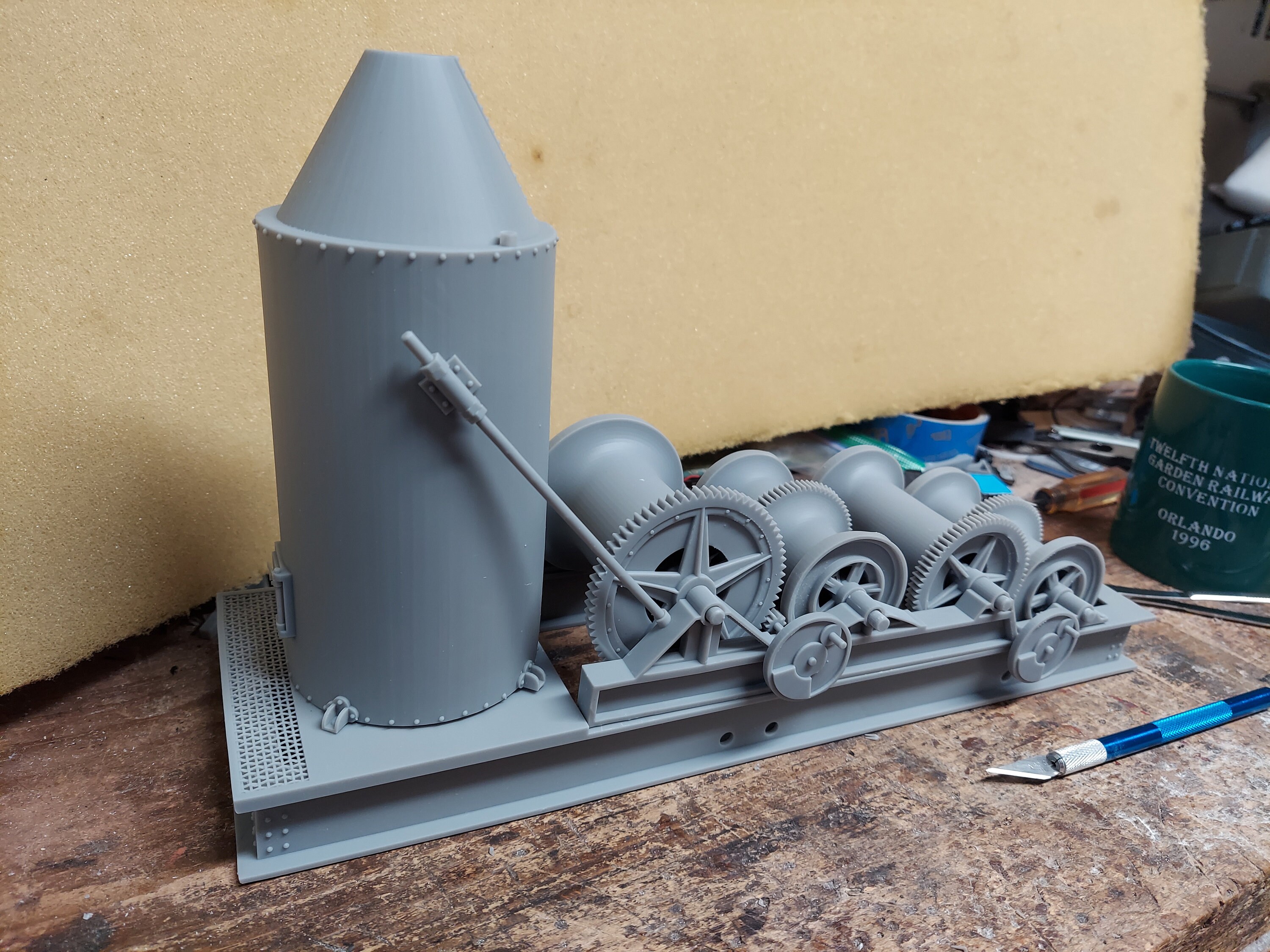 G Scale 3D Printed 6 Drum Steam Donkey "yarder" Kit - Etsy