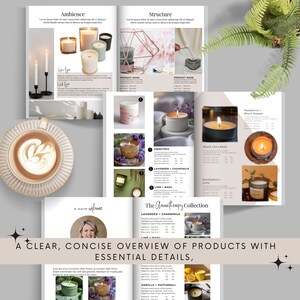 Candle Line Sheet Catalog Template, Wholesale Price List Template, 13 ...