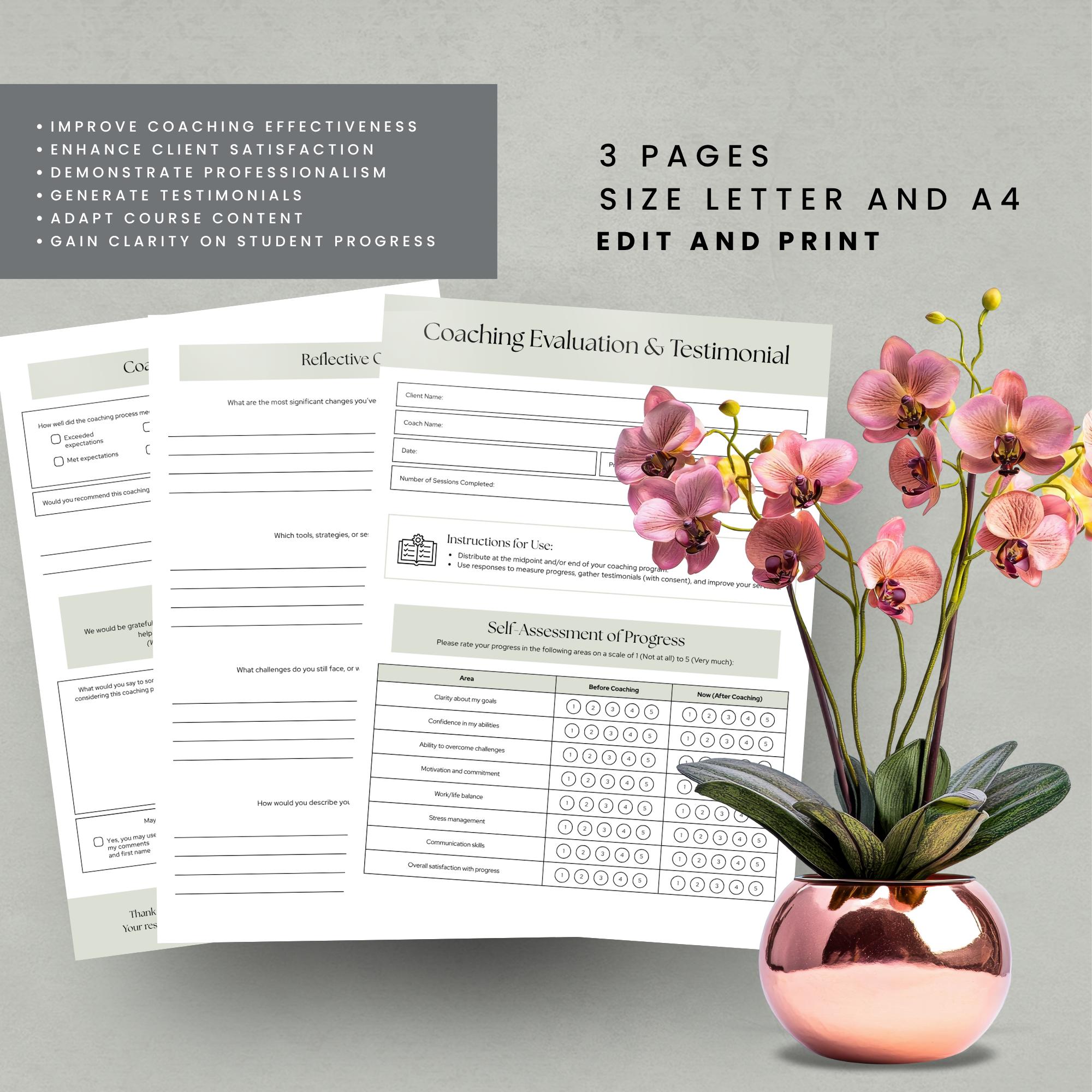 Coach Evaluation Form, Course Assessment and Feedback, Student Feedback ...
