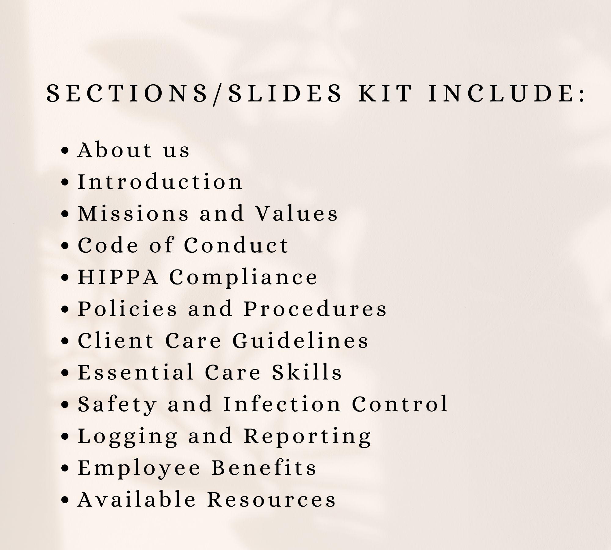 Home Care Service Slide Deck, Employee Onboarding / Training Slides ...