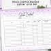 Stock Control Template, Inventory Management PDF Printable Record Sheet ...