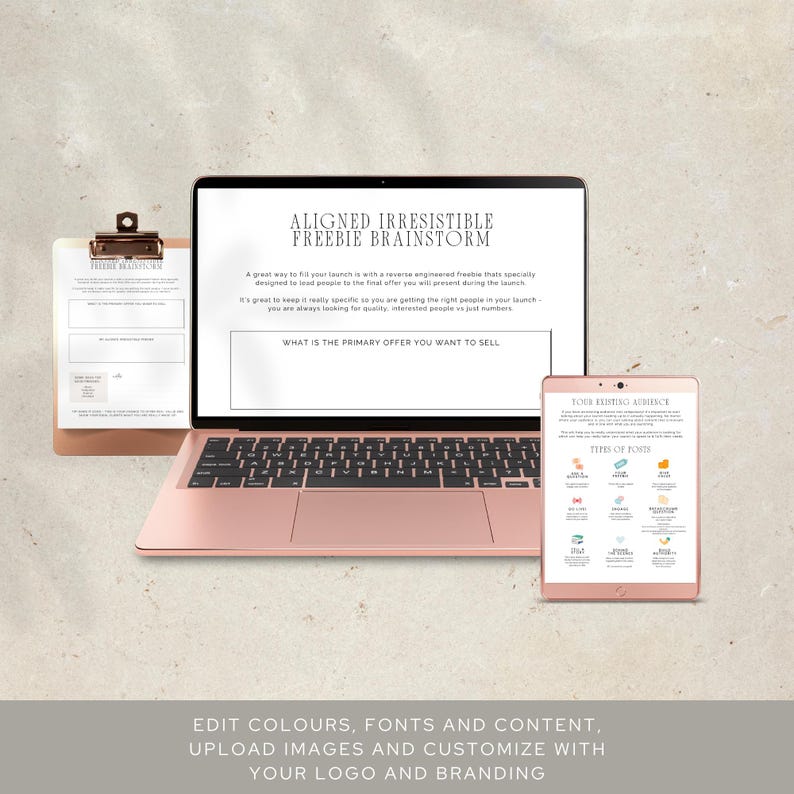 Editable Course Launch Template, Printable Workbook for Coaches to Help ...
