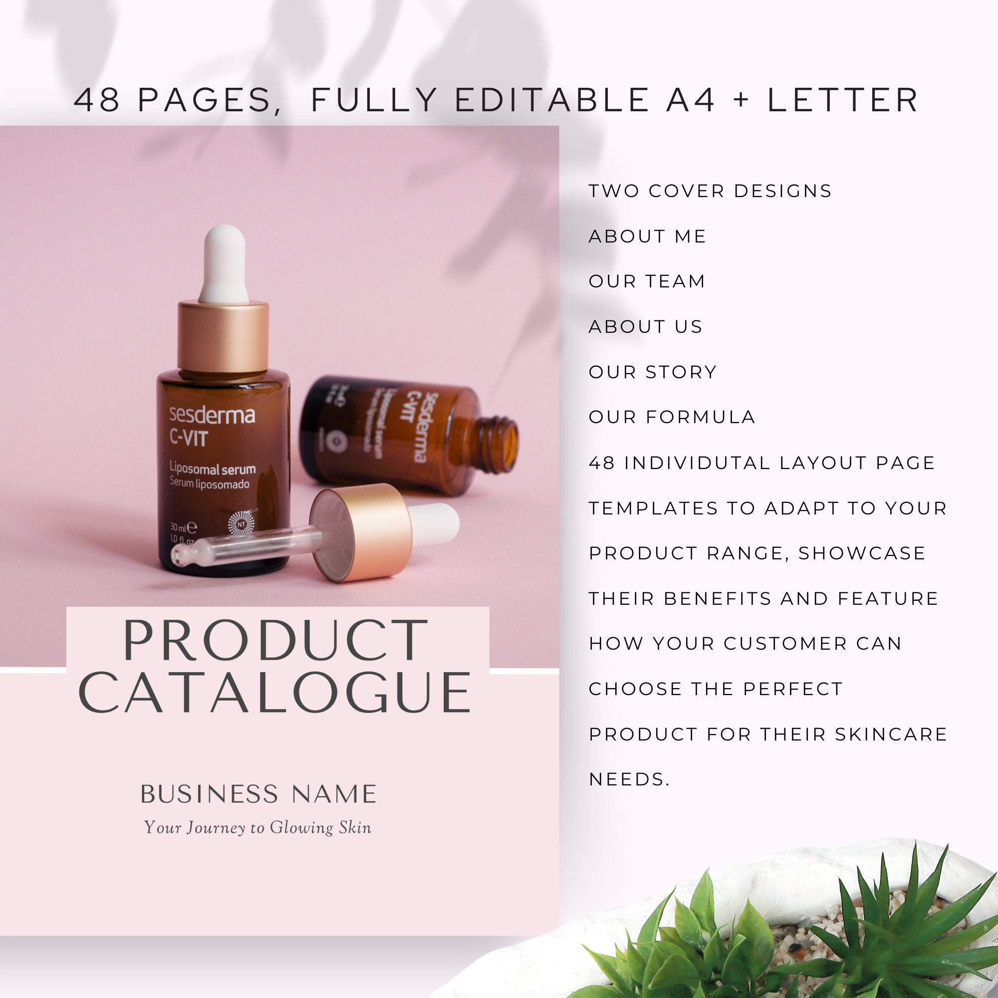Beauty Product Catalogue, Skincare Promotional Brochure, Advertise ...