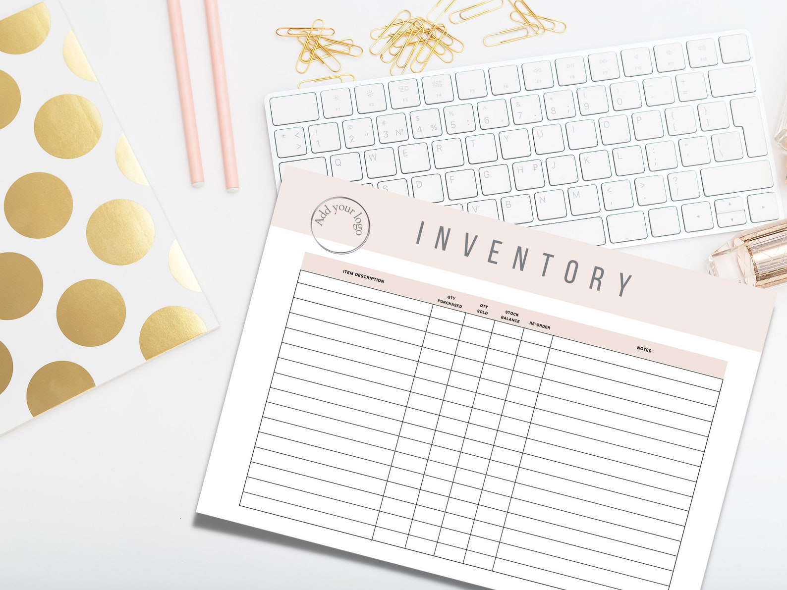 Editable Inventory Tracker Printable Business Inventory - Etsy