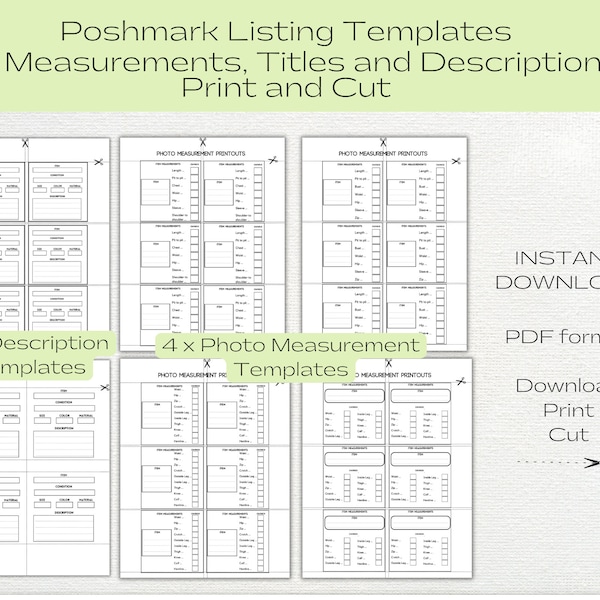 Poshmark Template - Etsy