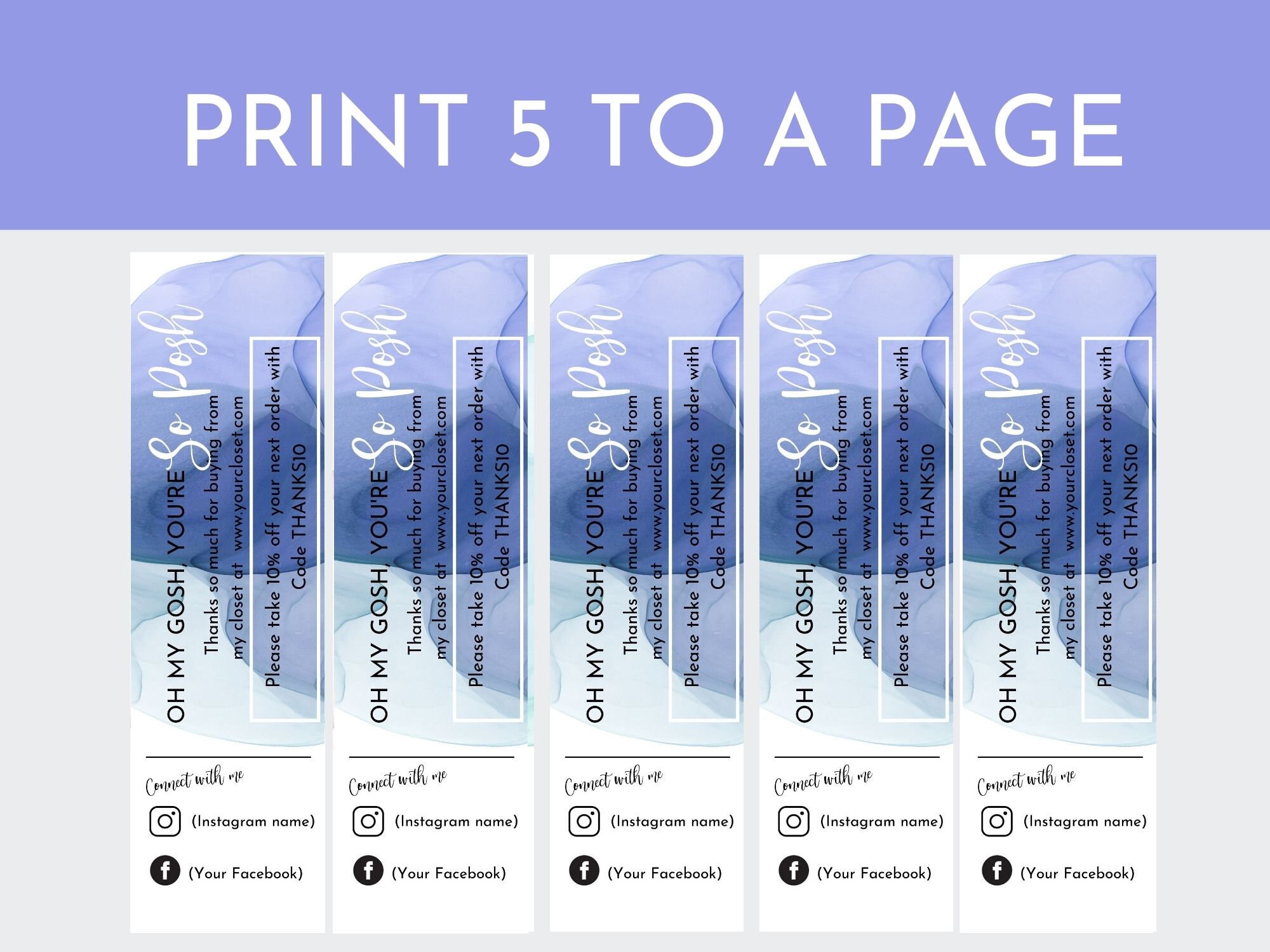 Poshmark and Online Resellers Thank You for Your Purchase Package ...