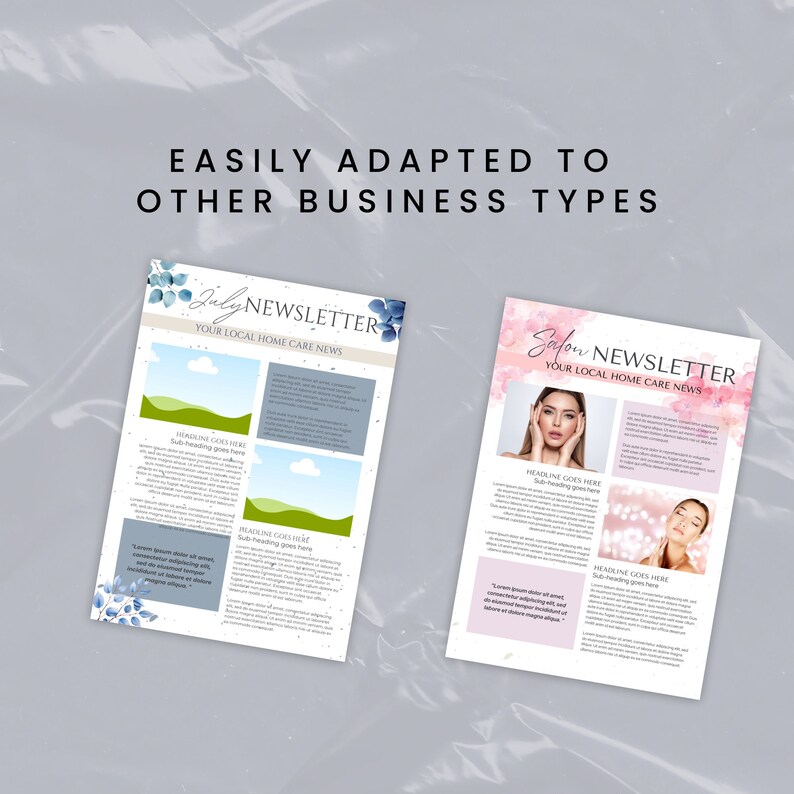 Home Care Service Newsletter Pack, Home Care Flyer Templates, Assisted ...
