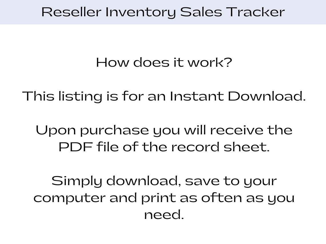Reseller Inventory Tracker | Reseller Inventory Sales Tracker ...