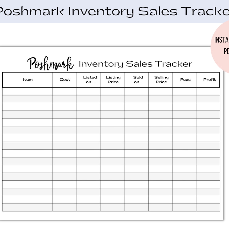 Poshmark Template - Etsy