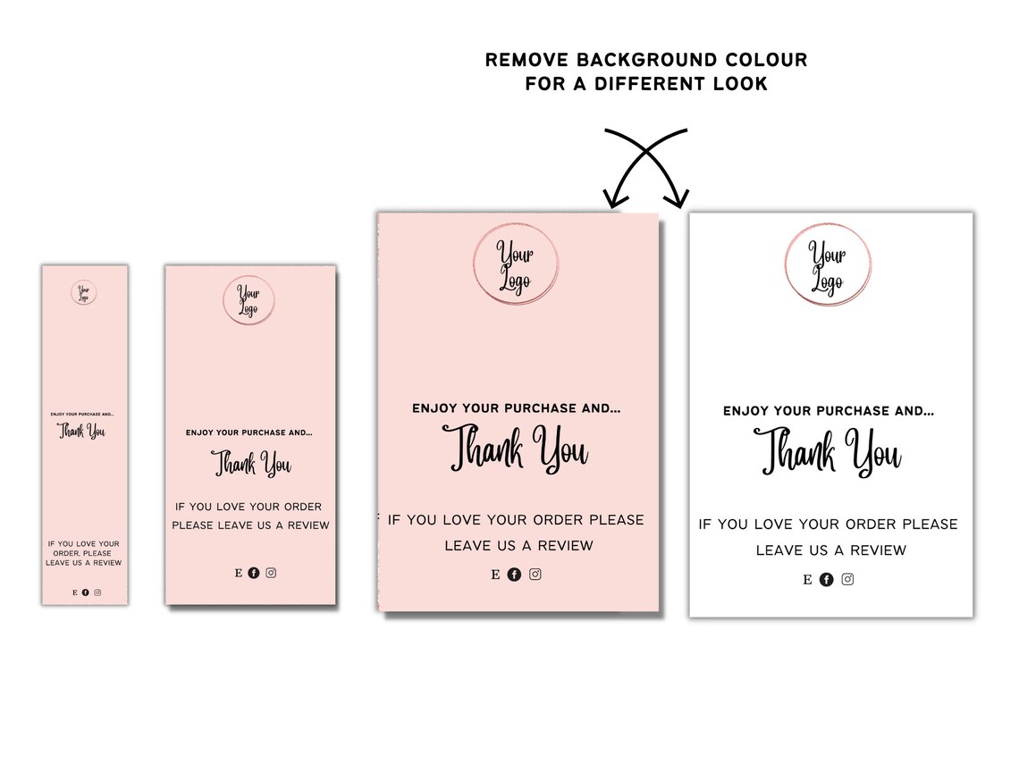 DIY Box Seal Label Template, Printable Packaging Design, Business ...