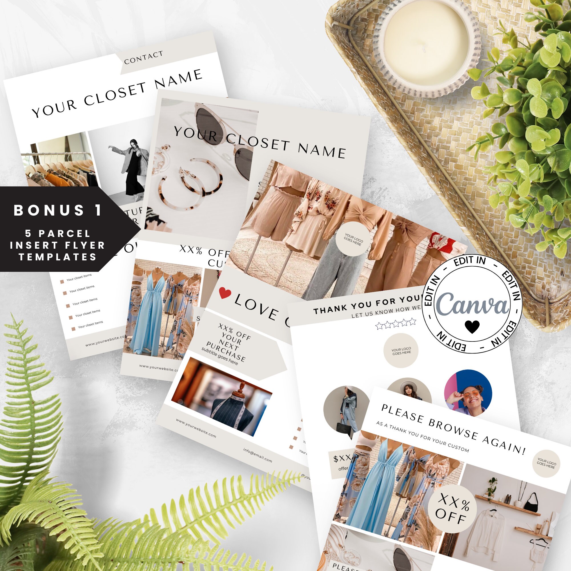 Poshmark Planner for Organization and Management, Printable Form Pack ...