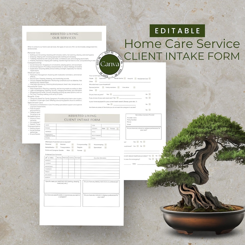 Homecare Assessment Form - Etsy