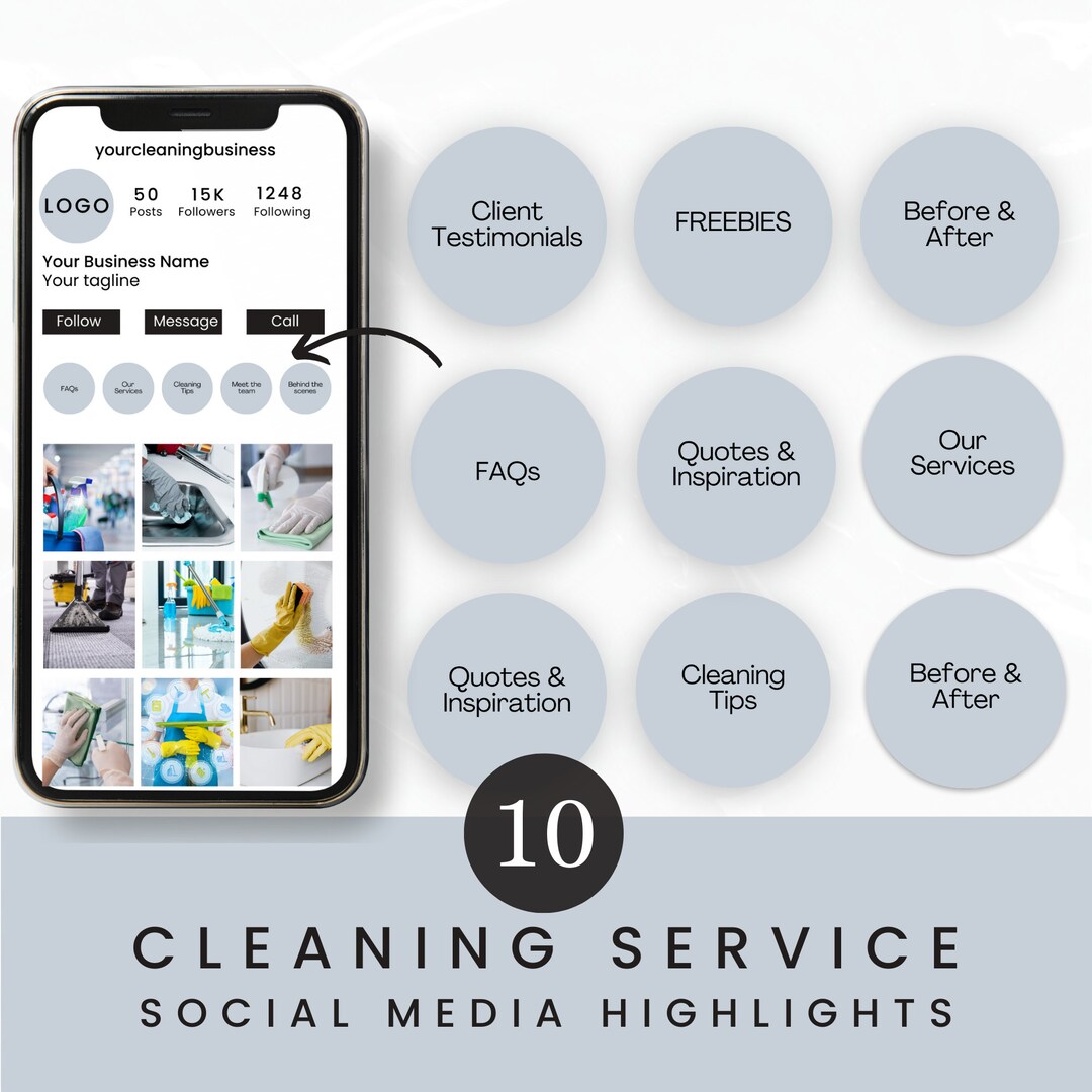 Highlight Covers for Cleaning Service Business, 10 Ready to Use Cover ...