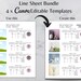 Editable Line Sheet Templates Bundle, Wholesale Linesheet Templates - Etsy