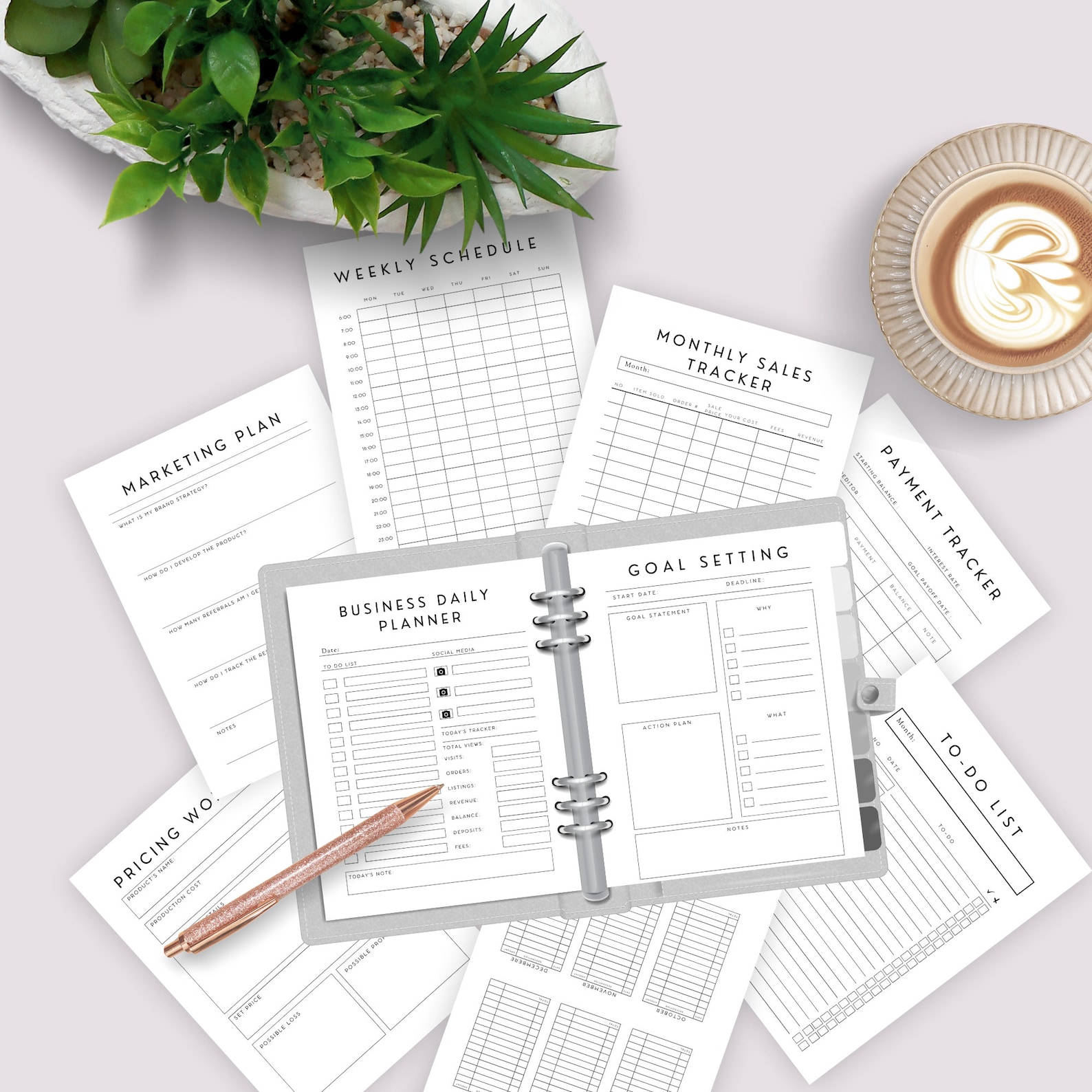 Bakery Business Planner Bundle, Home Bakery Business Forms Pack ...