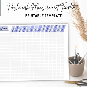 Poshmark Printable Measurement Form | Record of Measurements| Reseller ...