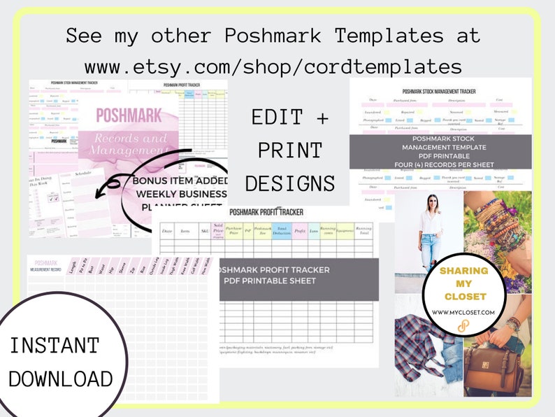 Poshmark Inventory Tracker | Reseller Inventory Tracker | Reseller ...