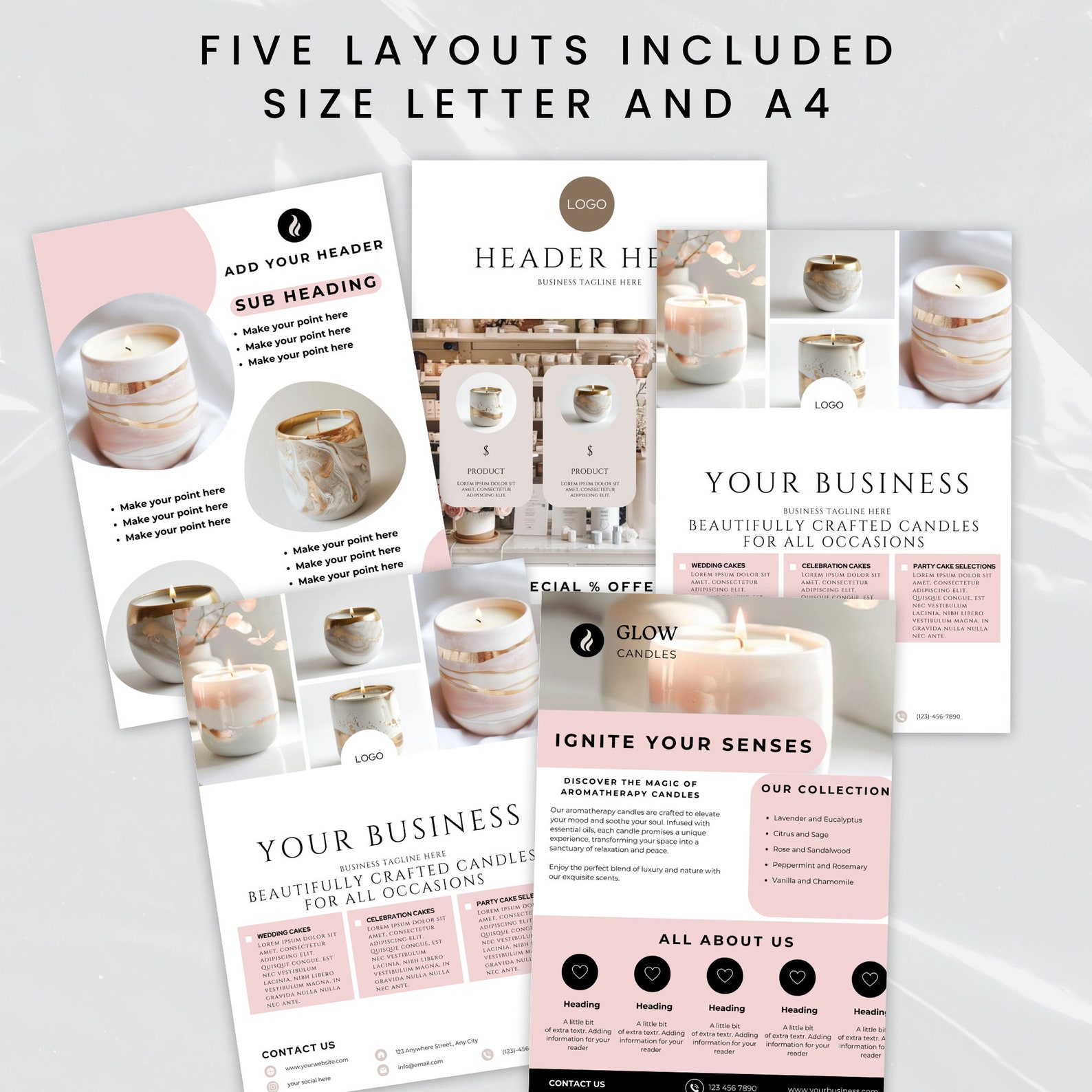 Candle Maker Business Flyers, Candle Business Advertising, Candle Craft ...