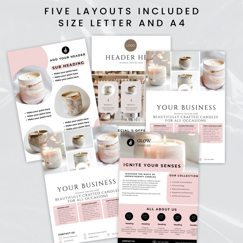 Candle Maker Business Flyers, Candle Business Advertising, Candle Craft ...