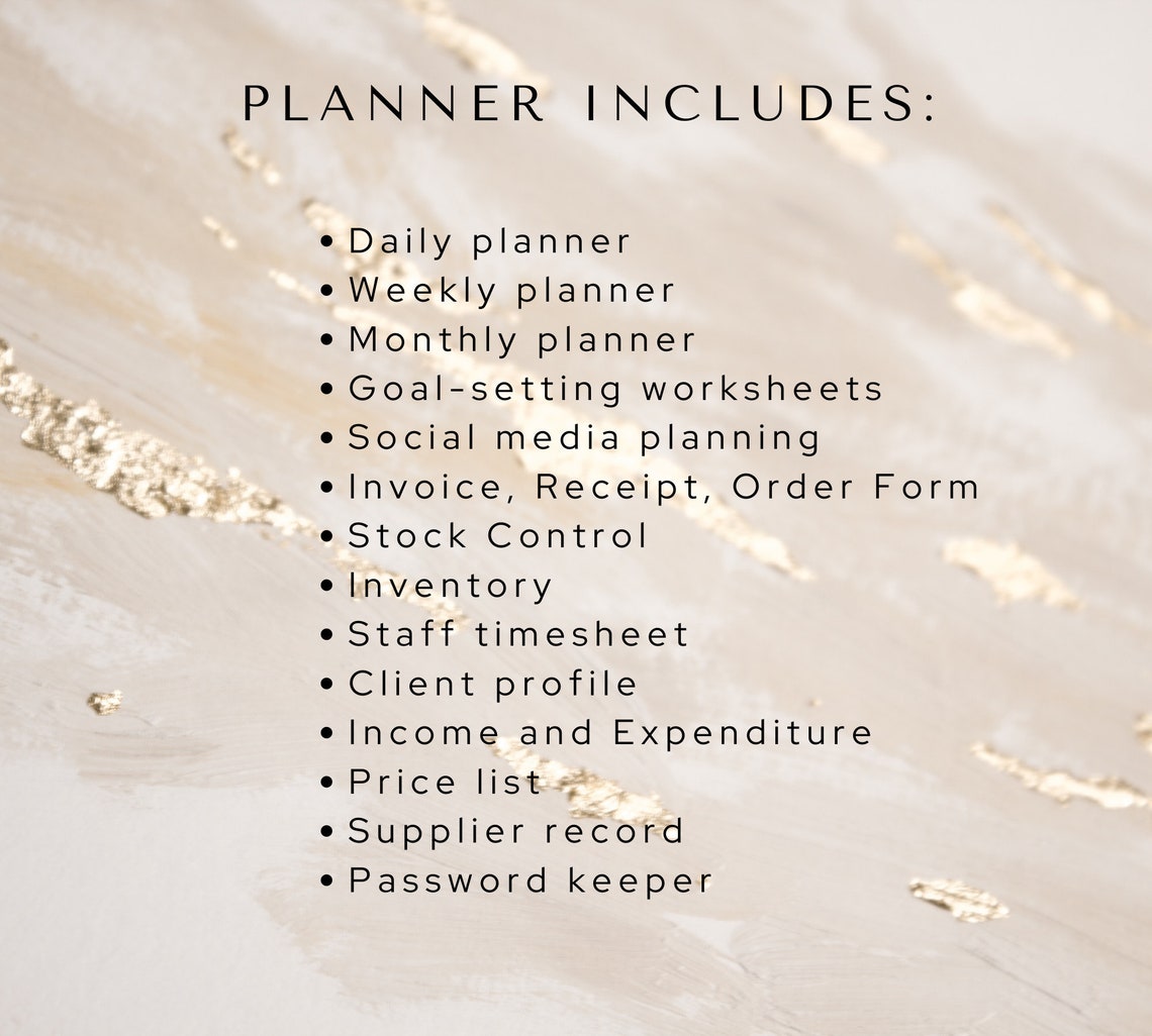 Salon Business Planner Bundle Canva Template Editable - Etsy