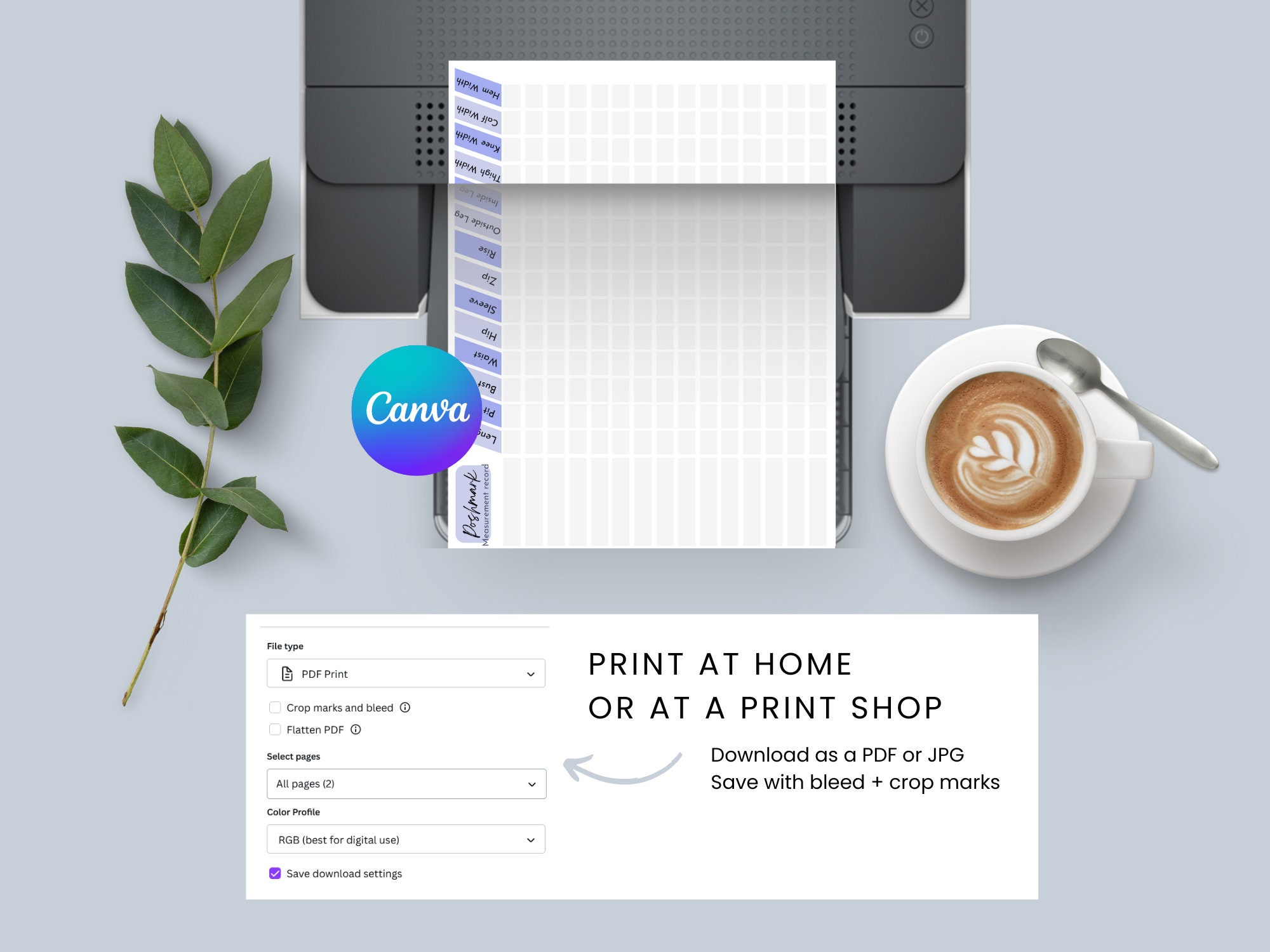 Poshmark Printable Measurement Form | Record of Measurements| Reseller ...