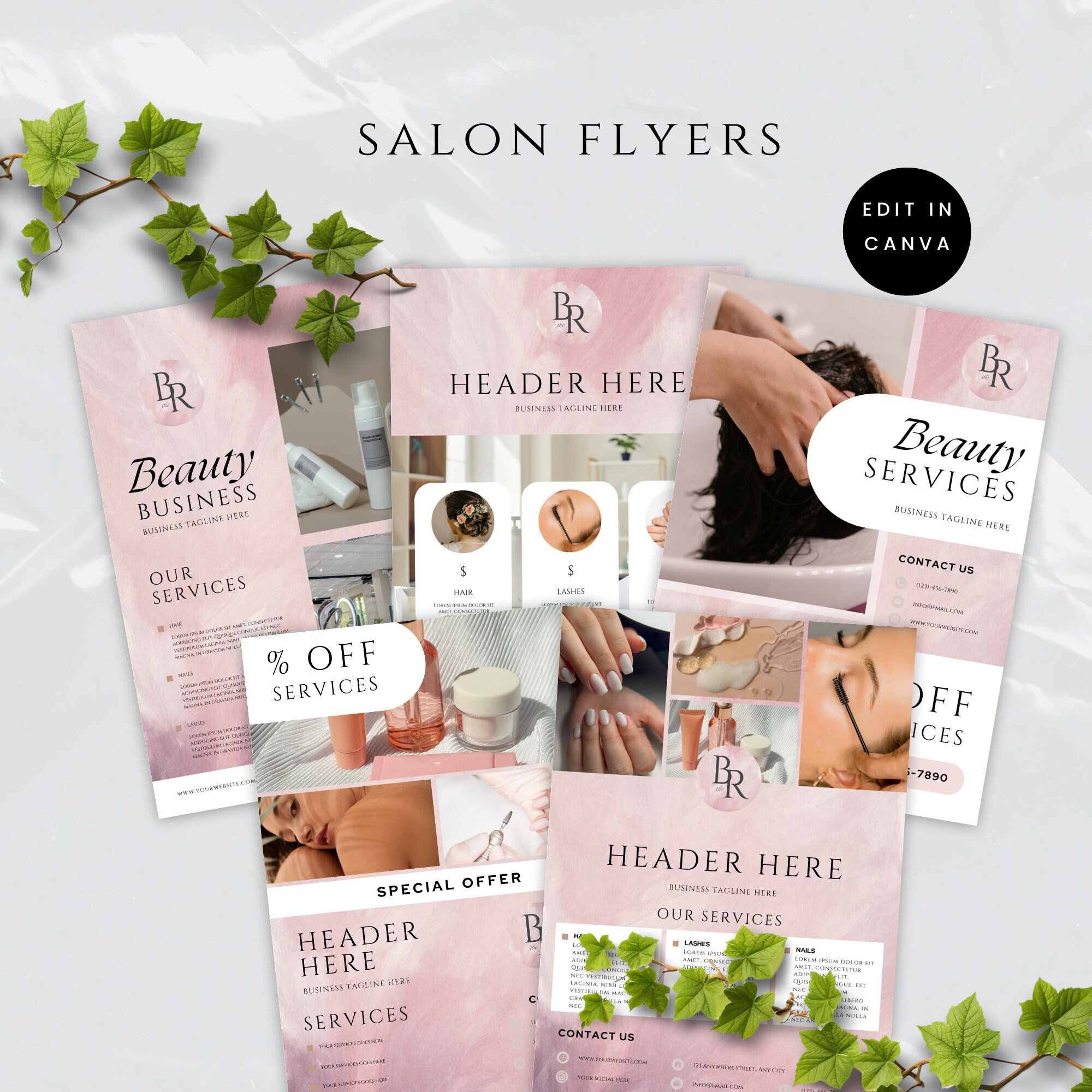 Beauty Salon Business Flyers, Hair Salon Advertisement, Salon Marketing ...