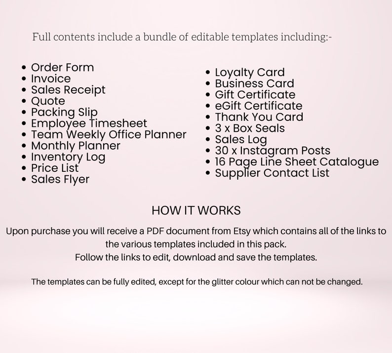 Editable Small Business Forms Instagram Post Templates and - Etsy