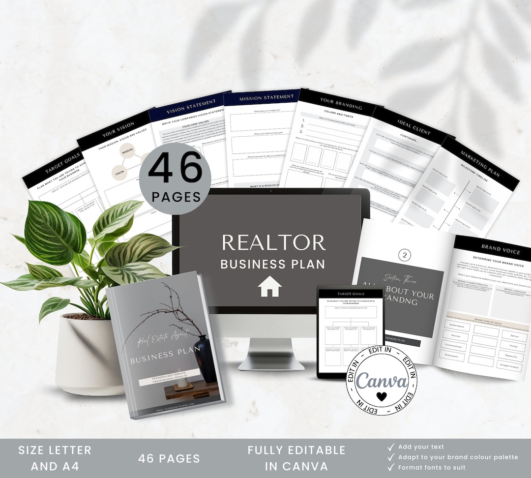 Realtor Business Plan, Real Estate Agent Business Planning Resource ...