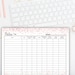 Pink Glitter Editable Sales Log Template, Sale and Purchase Inventory ...