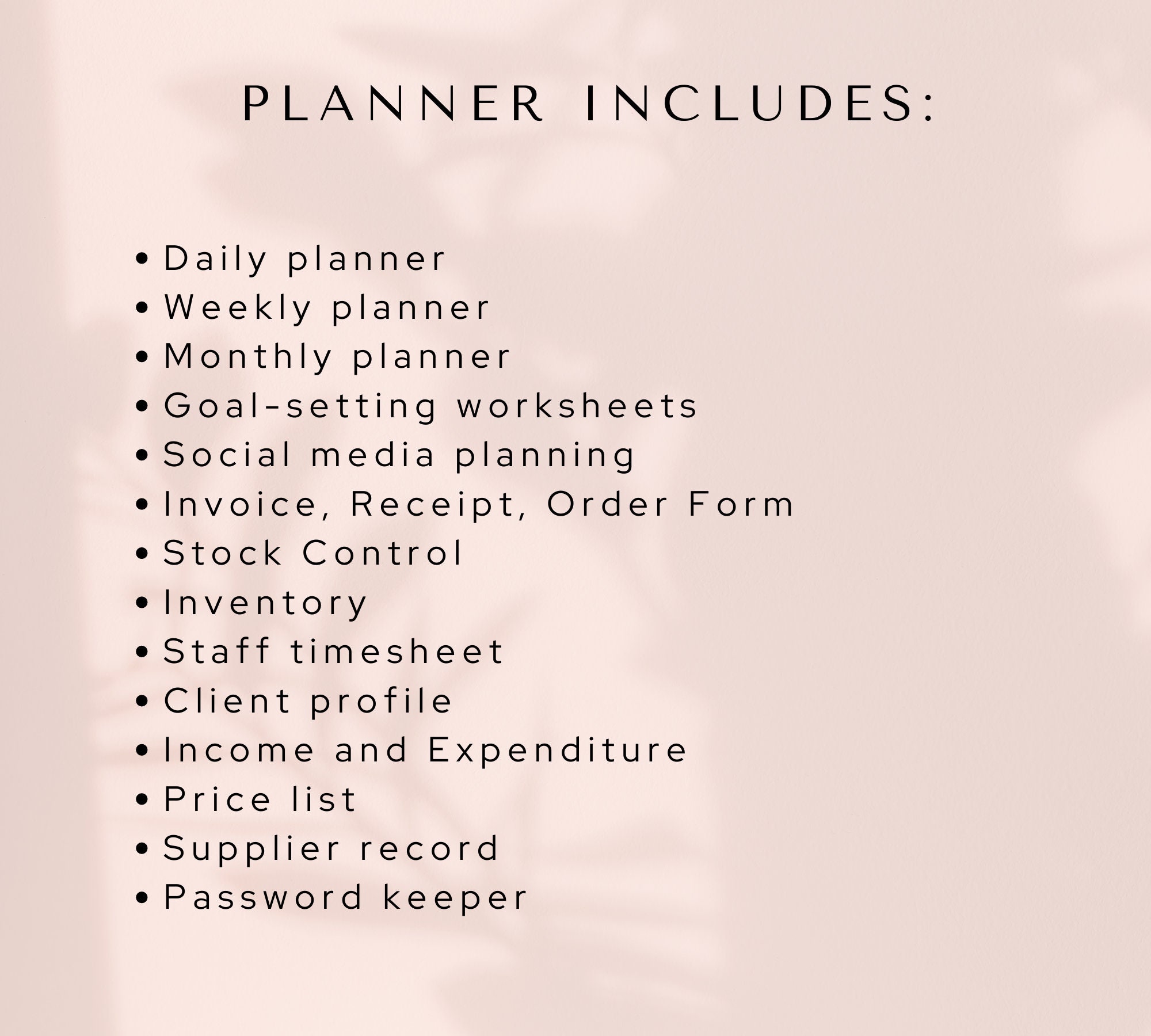 Salon Business Planner Bundle Canva Template Editable Pink - Etsy