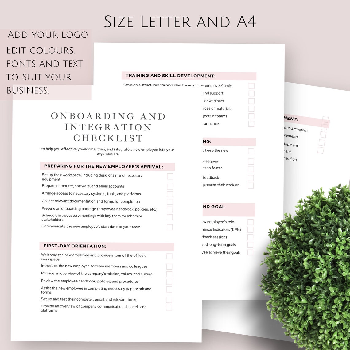 Employee Onboarding Template, New Hire Checklist, Welcome Packet, New ...