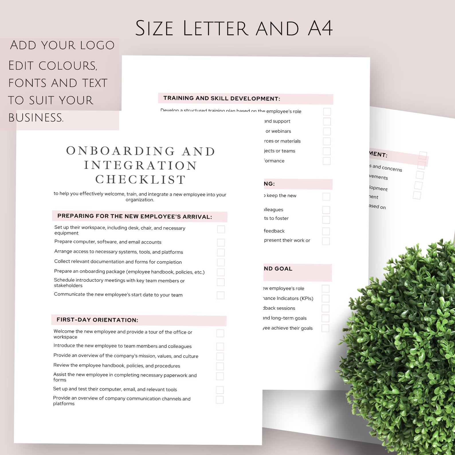 Employee Onboarding Template, New Hire Checklist, Welcome Packet, New ...