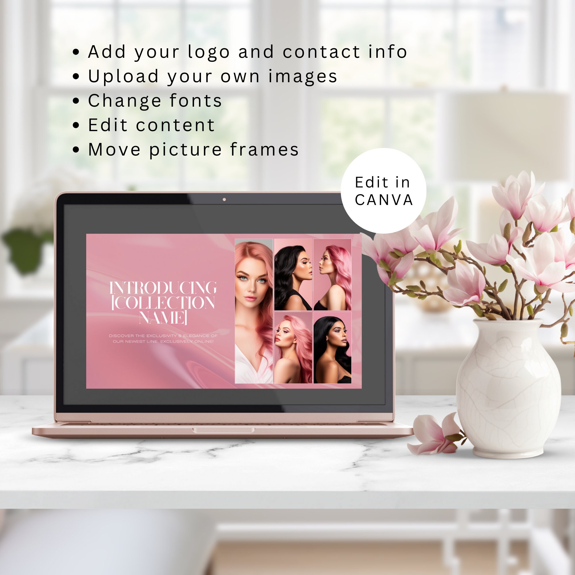 Web Banners for Fashion and Beauty Website, 20 Website Headers, Pink ...