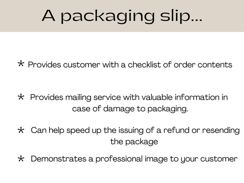 Editable Business Packing Slip Template, Packing List Printable Form ...