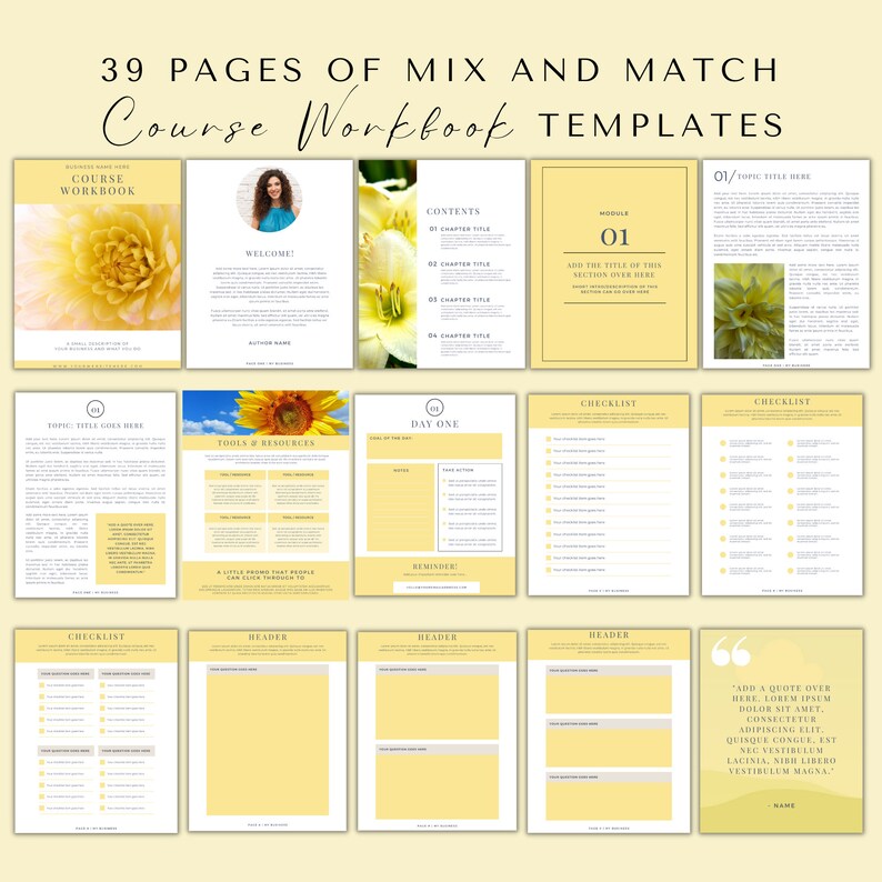 Course Creator Workbook Template Canva Workbook for Lead - Etsy