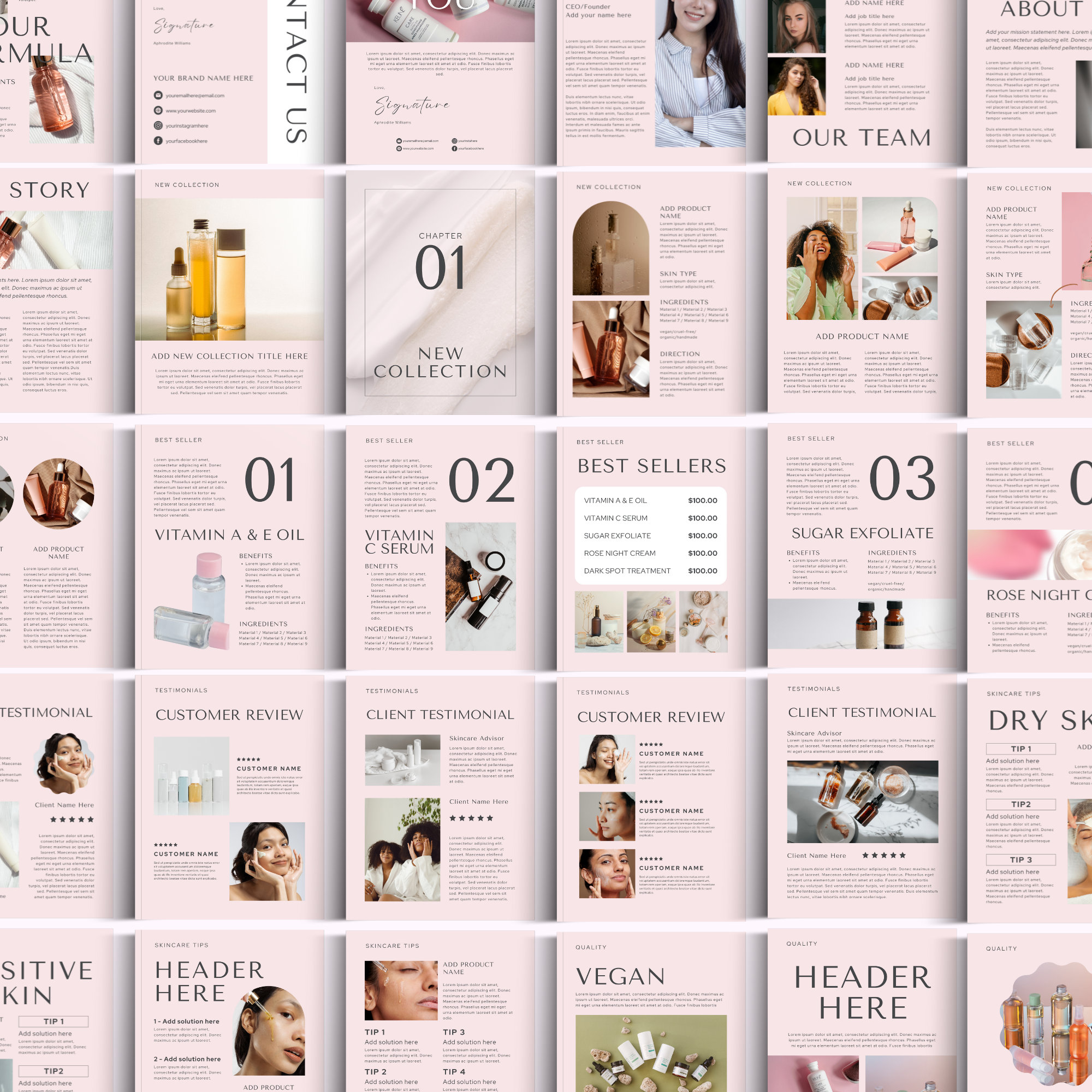 Beauty Product Catalogue, Skincare Promotional Brochure, Advertise ...