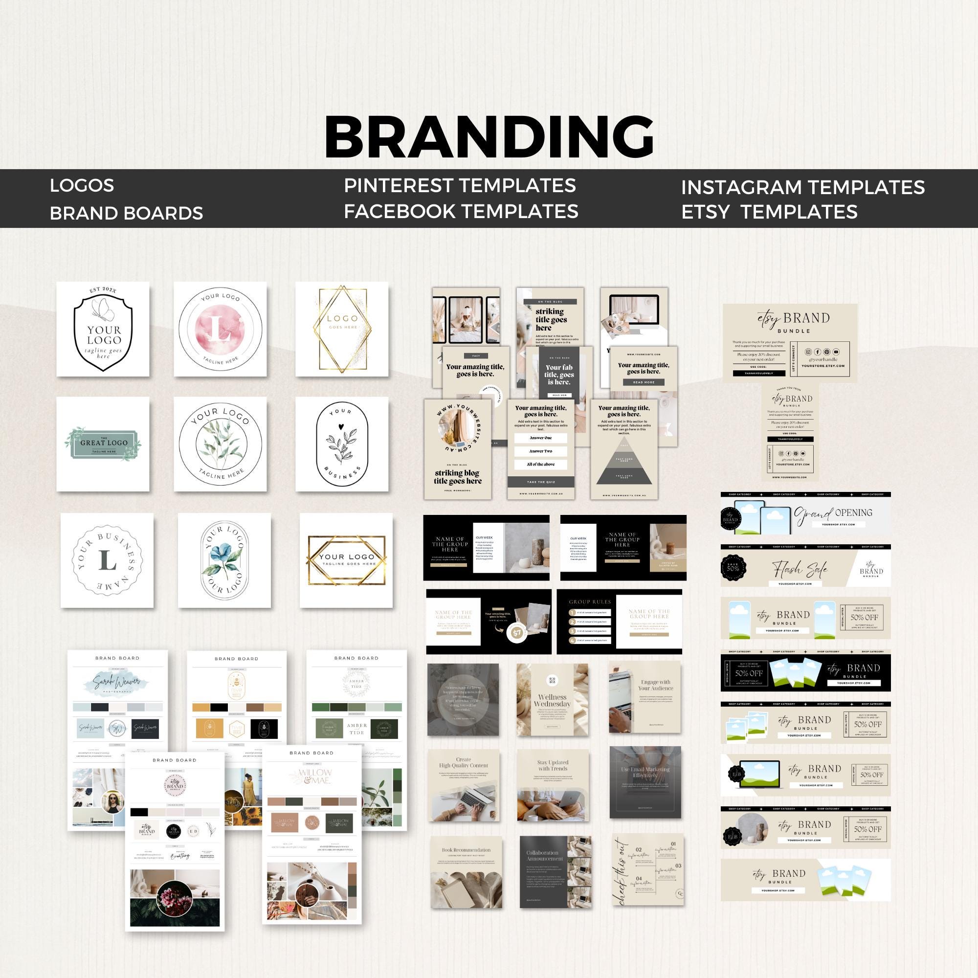 Small Business Starter Kit Bundle for Branding, Marketing and Growth ...