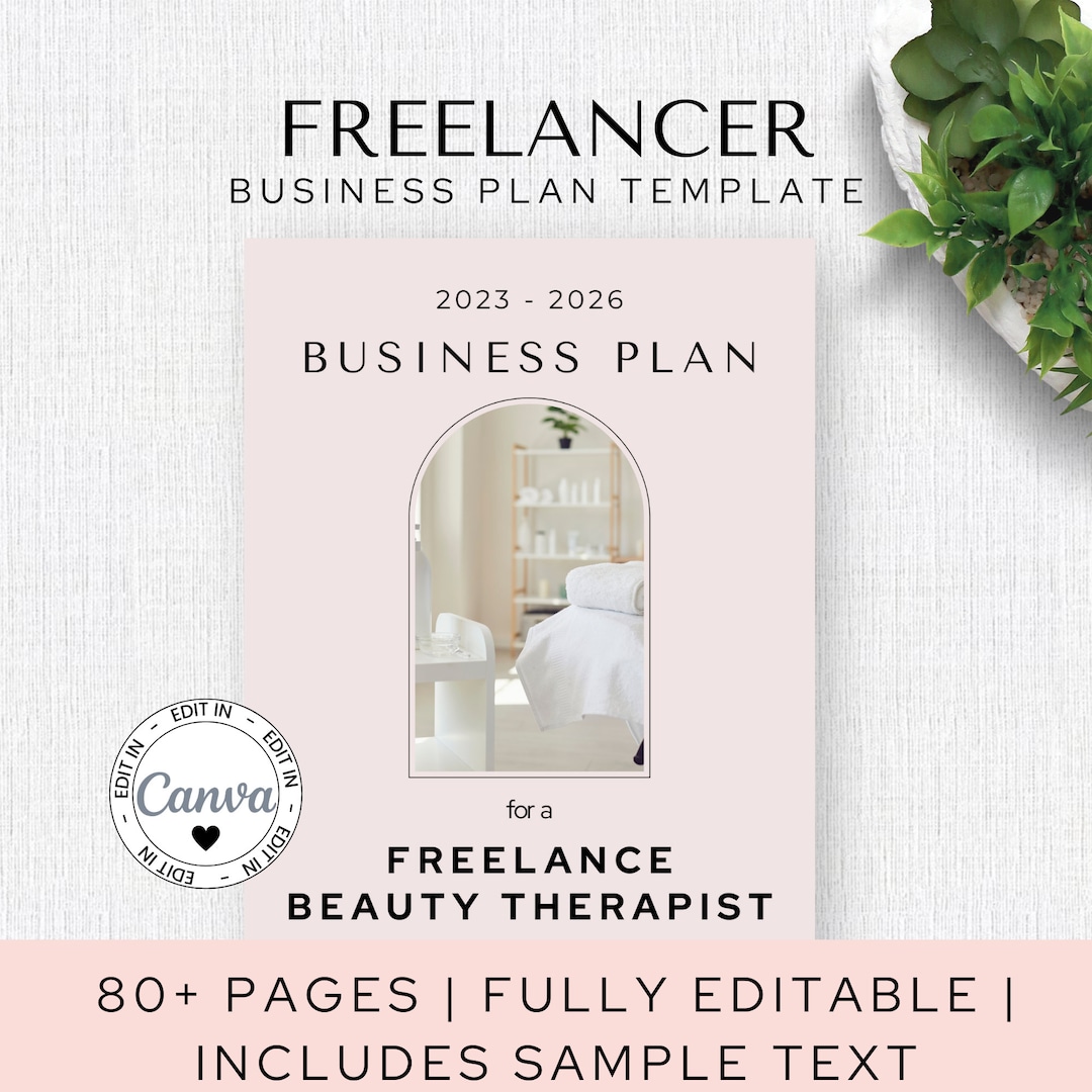 Freelance Beauty Therapist Business Plan, Freelancer Esthetician ...