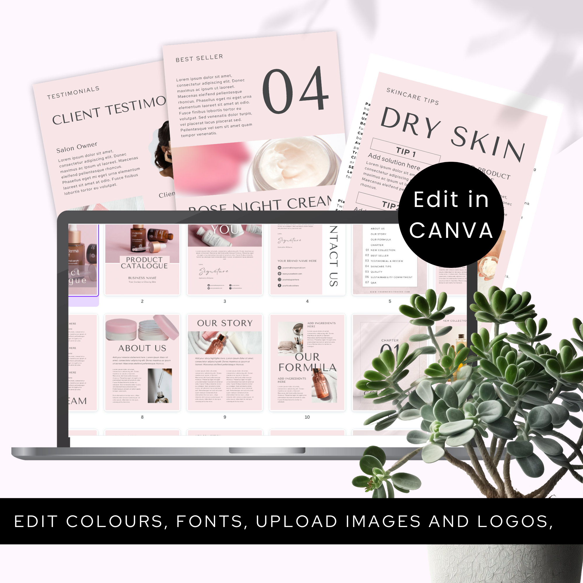 Beauty Product Catalogue, Skincare Promotional Brochure, Advertise ...