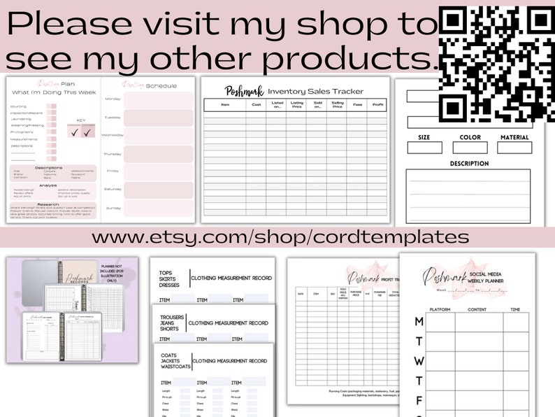 Printable Picking Sheet, Reseller Inventory Record Sheet, Picking Sheet ...