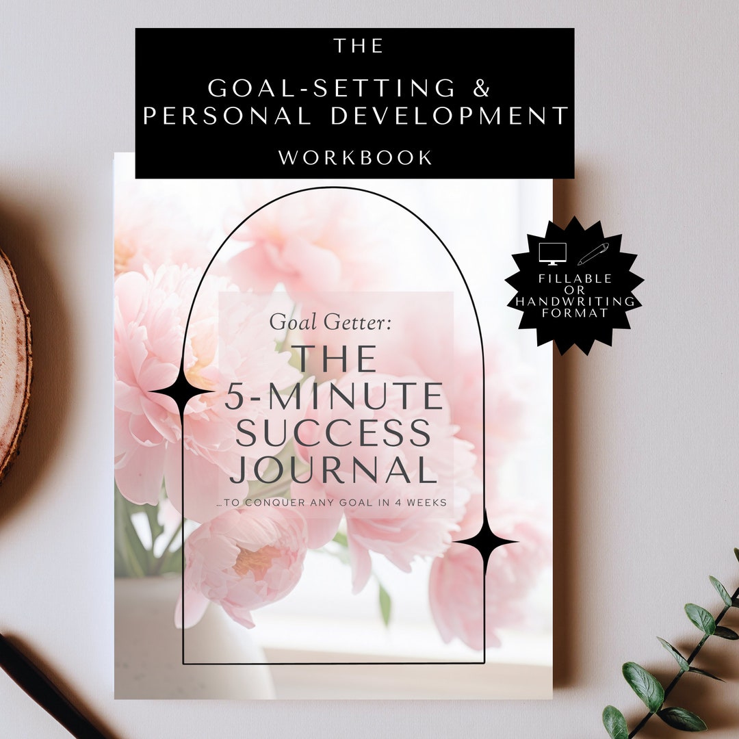 Goal-setting and Personal Development Workbook, Available as Fillable ...